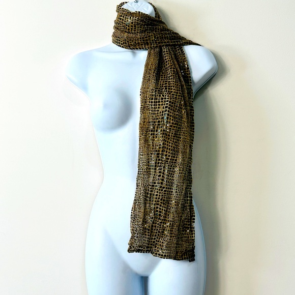 Vintage | Accessories | Animal Print Chiffon Animal Print Versatile ...